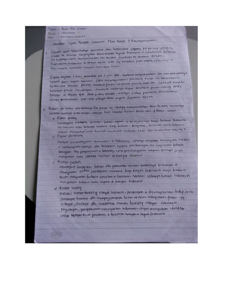 PKN - Ilham Arta Setyadi - 221105030055 | PDF