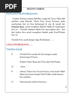 Tata Ibadat Sabda Katolik Tanpa Imam | PDF