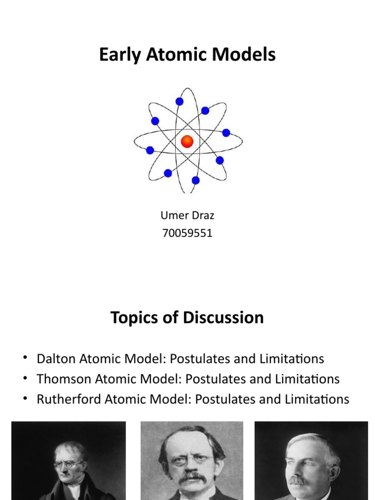 Early Atomic Models | PDF | Atoms | Atomic Nucleus