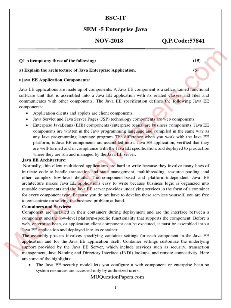 Science Bsc-Information-Technology Semester-5 2018 November Enterprise ... Science Bsc-Information-Technology Semester-5 2018 November Enterprise ...