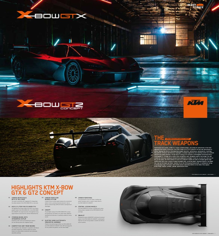 KTM X-BOW Folder GTX-GT2 EN ONLINE | PDF | Anti Lock Braking System | Brake