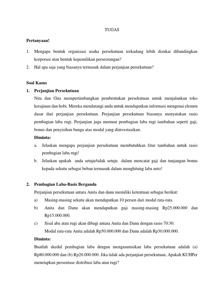 Tugas Persekutuan | PDF