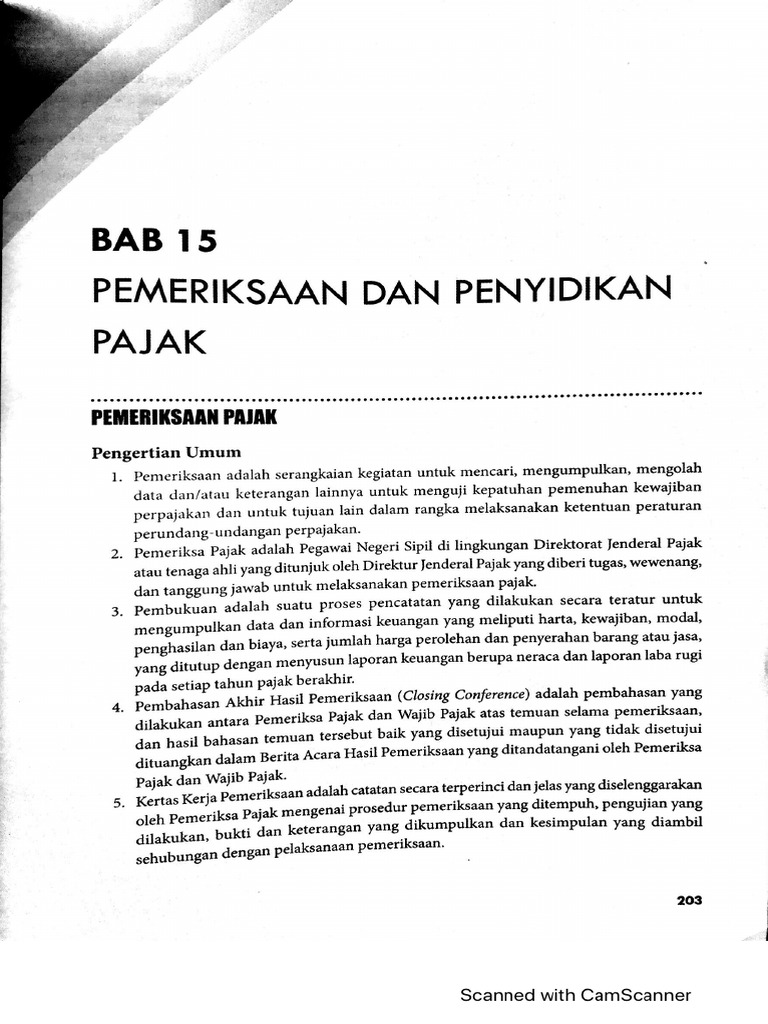 Pemeriksaan Dan Penyidikan Pajak | PDF