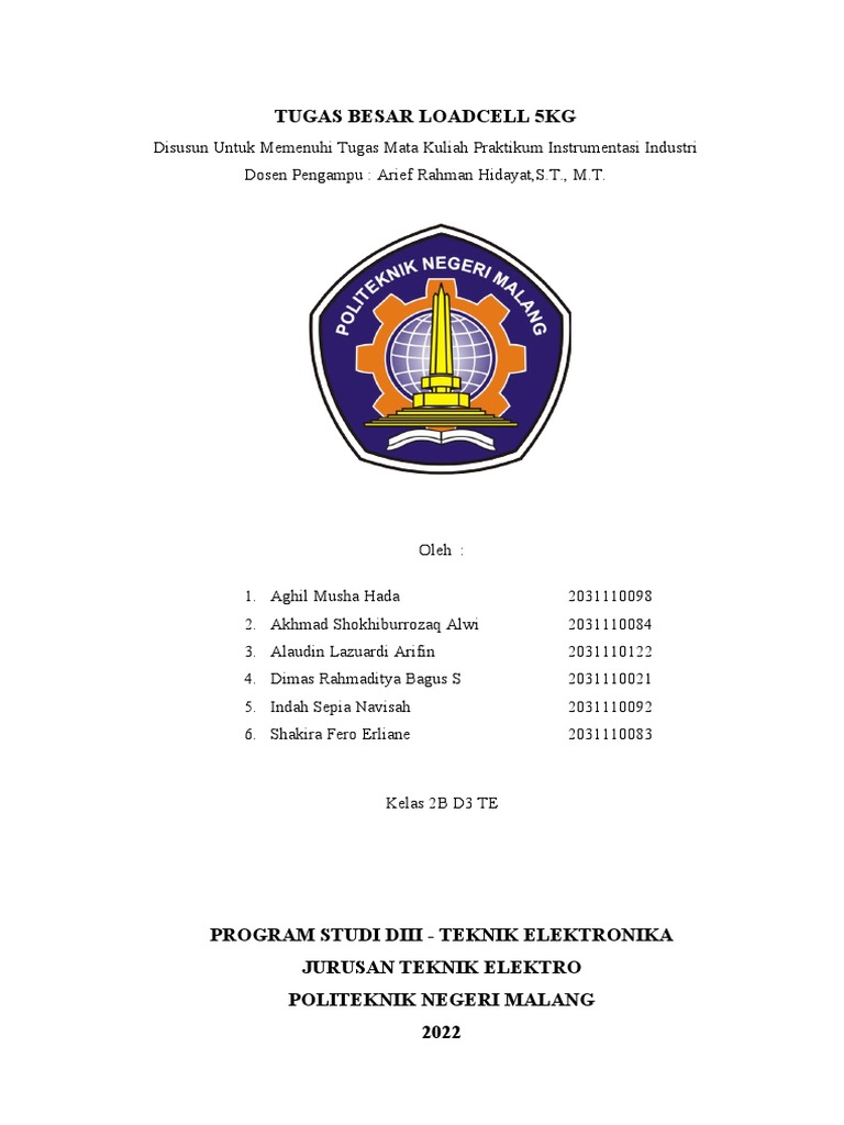 Laporan Kelompok 3 Load Cell Lcd Pdf