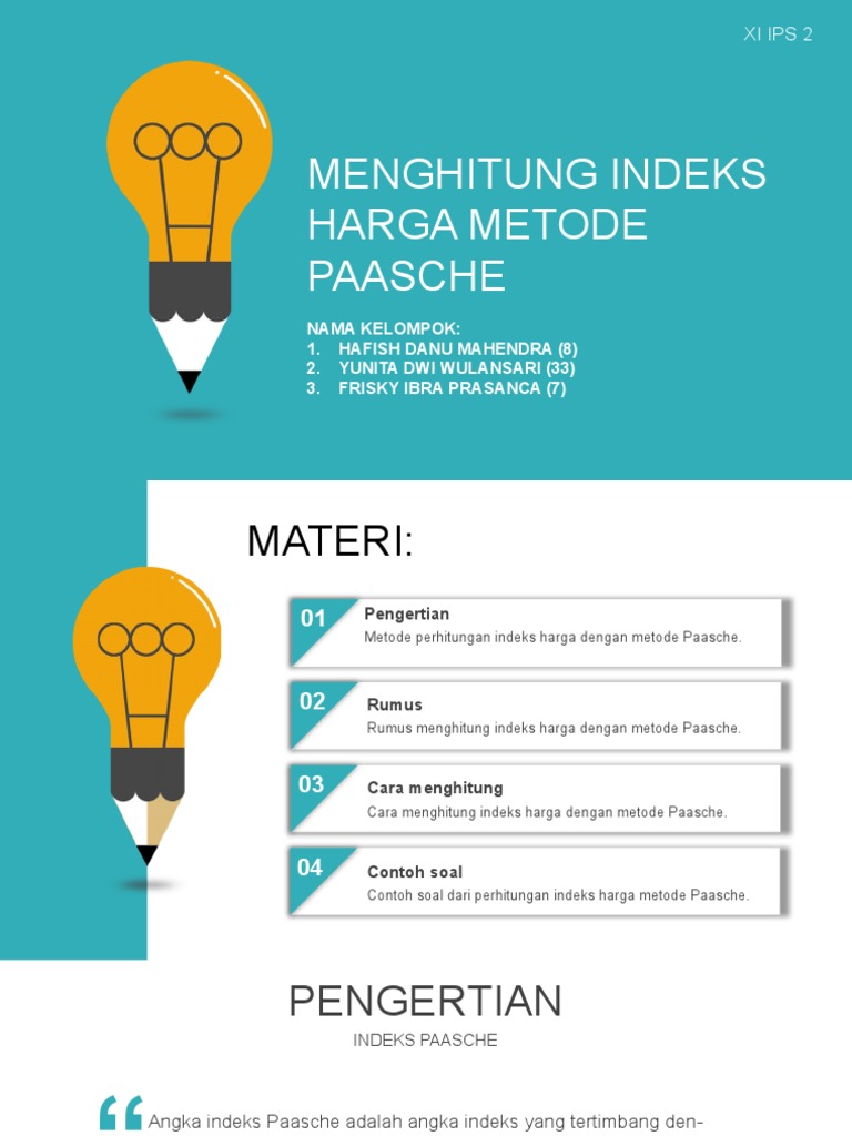 Indeks Harga Metode Paasche: Panduan Lengkap | PDF