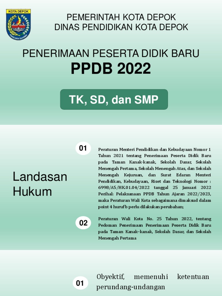 Juknis Final PPDB Depok 2022 | PDF
