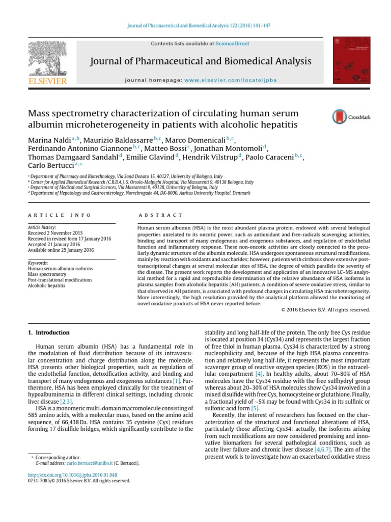 2016 Journal of Pharmaceutical and Biomedical Analysis 122 (2016) 141 ... 2016 Journal of Pharmaceutical and Biomedical Analysis 122 (2016) 141 ...