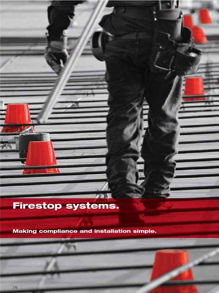 HILTI Fire Stop Systems 2008 | PDF | Pipe (Fluid Conveyance) | Concrete