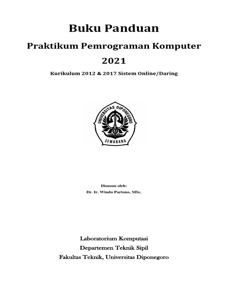 Buku Panduan Praktikum Pemrograman Komputer 2021 Daring | PDF