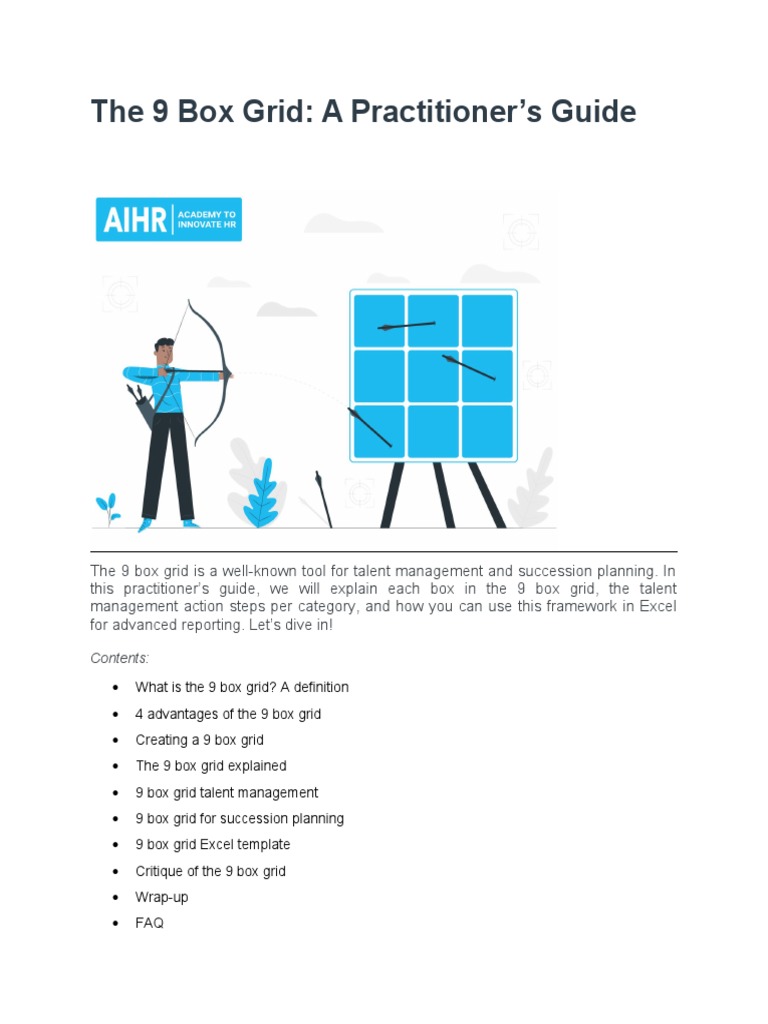 The 9 Box Grid | PDF | Talent Management | Performance Appraisal
