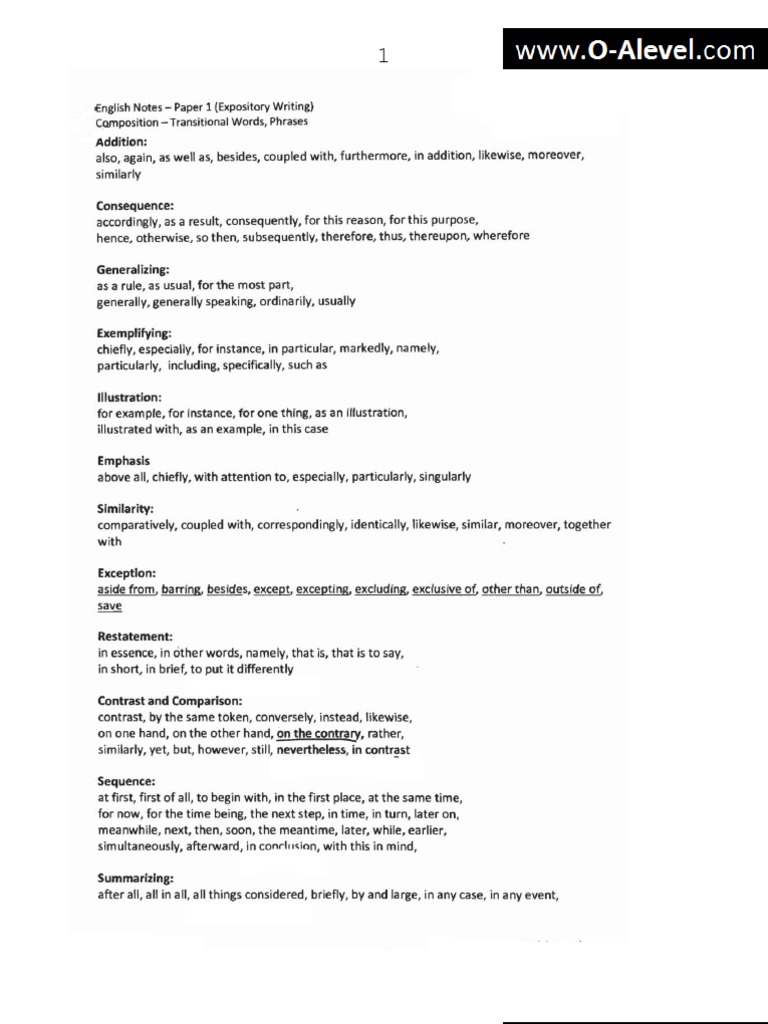 O Level English Notes | PDF | Marriage | Leadership