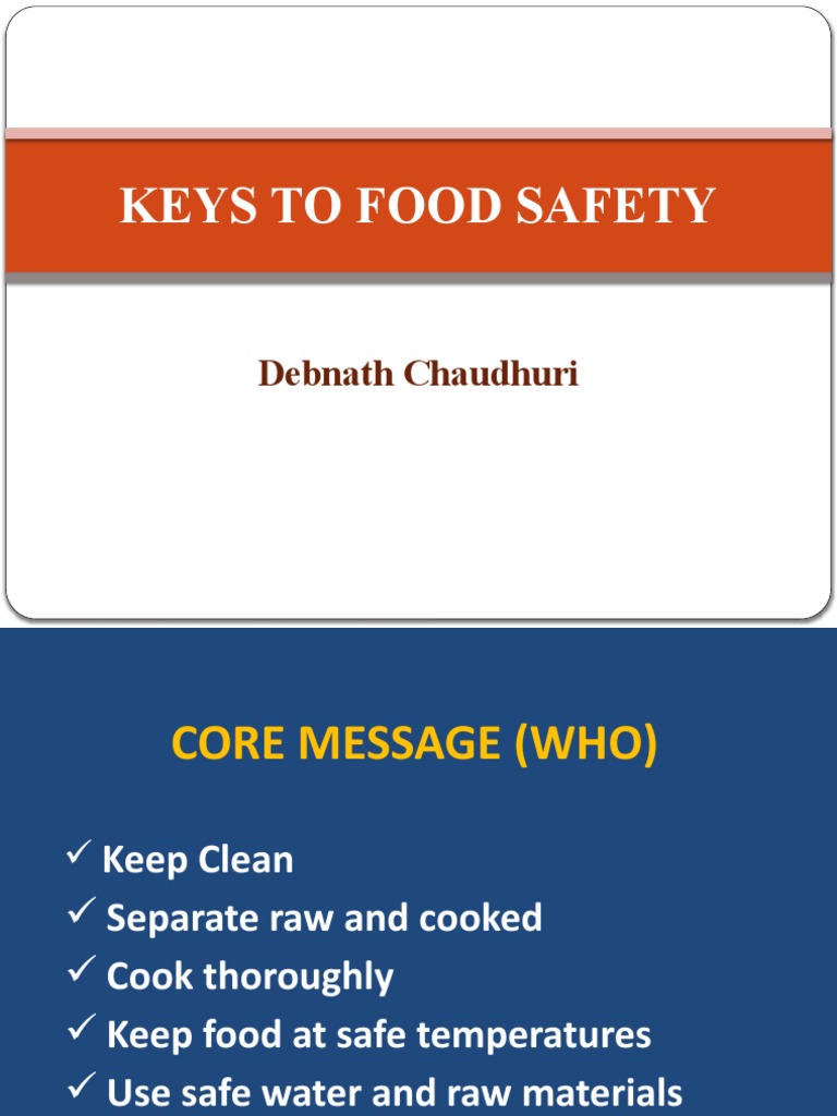Keys To Food Safety-8-2-15 | PDF | Foods | Cooking