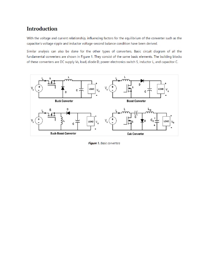 DC-DC Converter Topologies | PDF