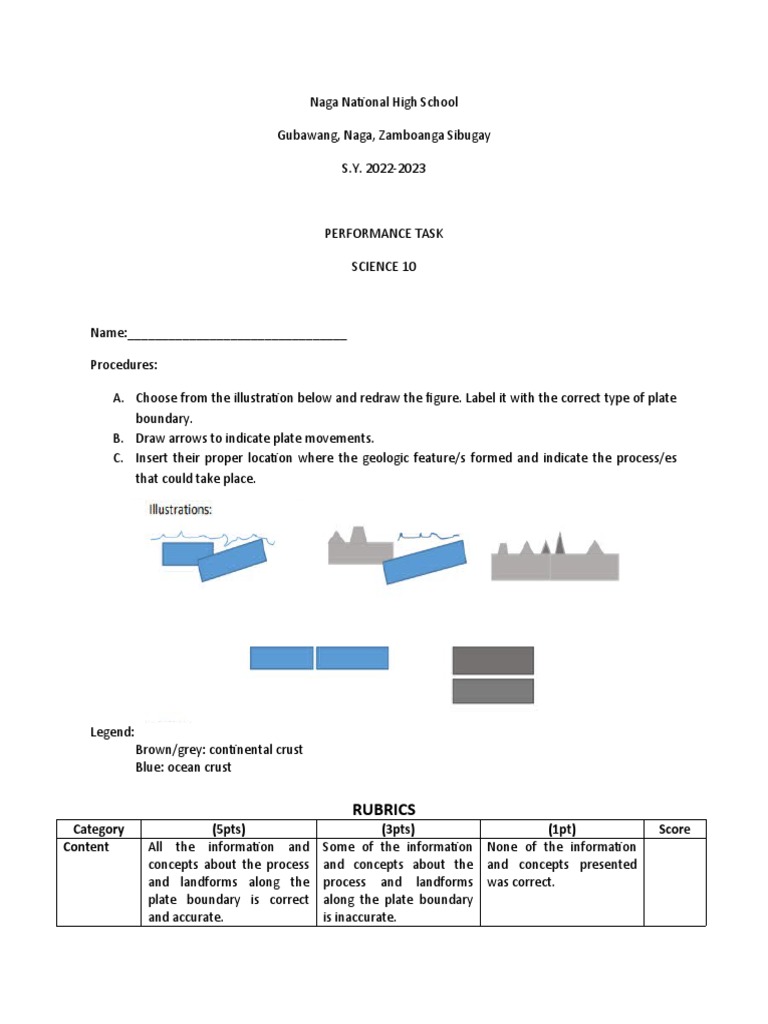 Performance Task | PDF