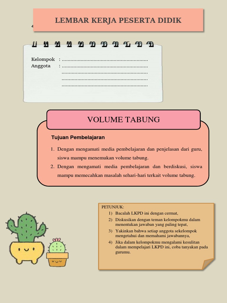 LKPD Tabung | PDF