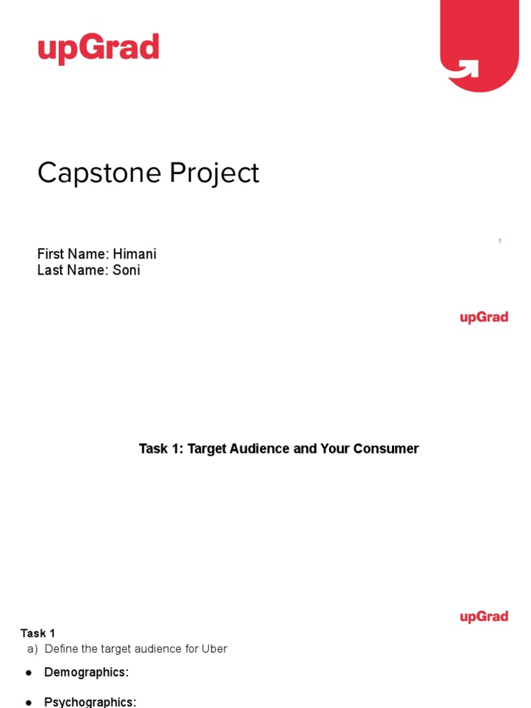 Capstone - Upgrad - Himani Soni | PDF | Digital Marketing | Target Audience