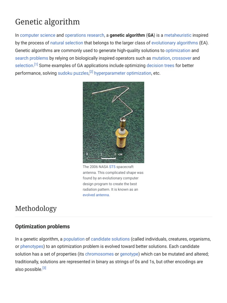 Genetic Algorithm Wikipedia Pdf Genetic Algorithm Theoretical Computer Science 