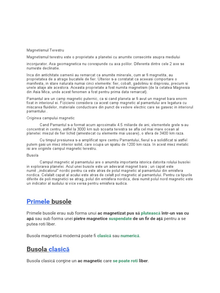 Magnetism Terestru | PDF