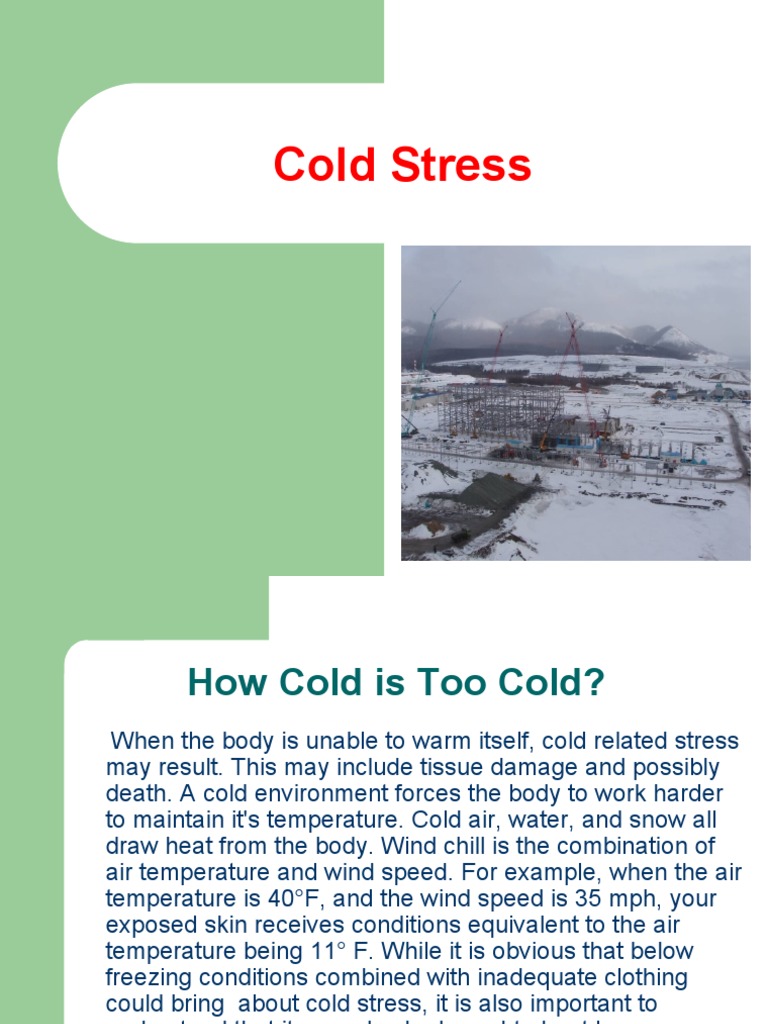Understanding Cold Stress: Recognizing the Signs, Symptoms, and Preventative Measures for ...