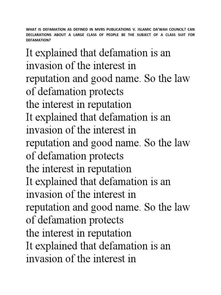 Law Quiz | PDF | Defamation | Justice