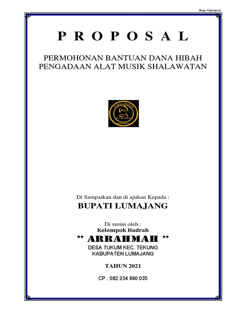 Proposal Albanjari Bupati | PDF