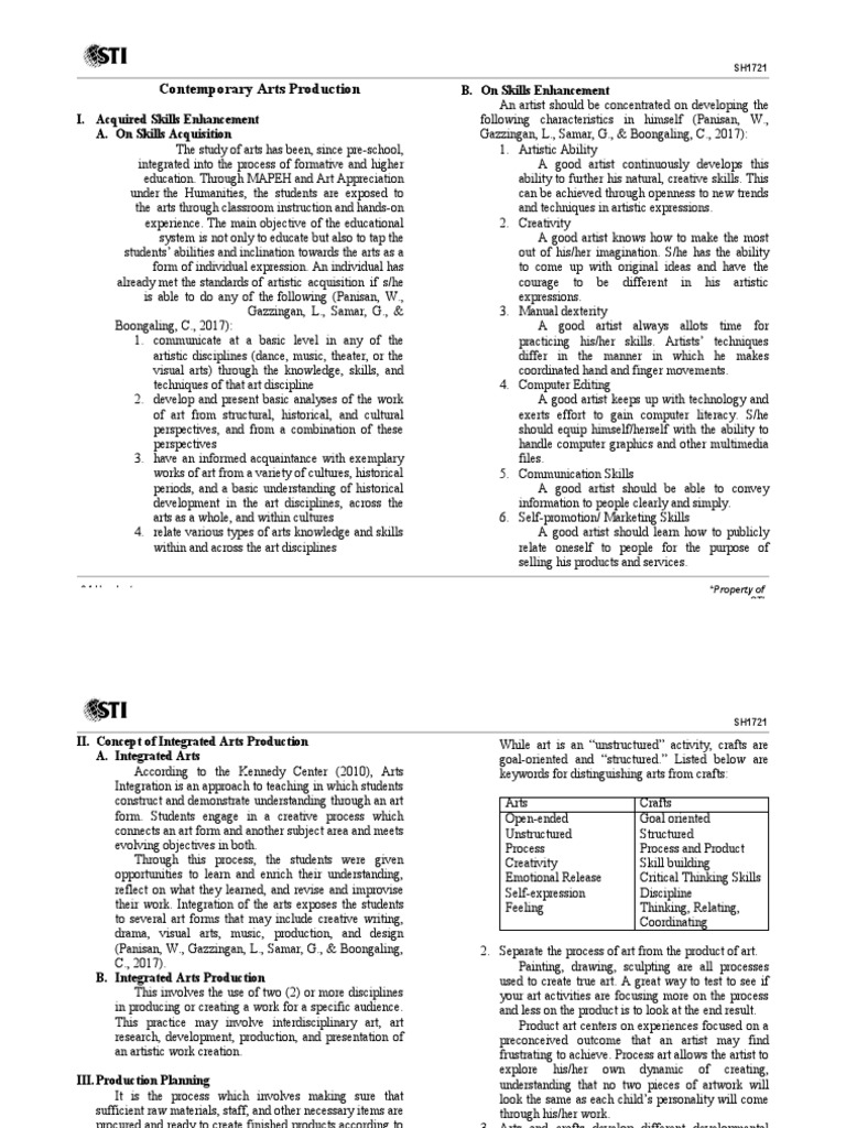 05 Handout 1 | PDF | The Arts | Creativity 05 Handout 1 | PDF | The Arts | Creativity