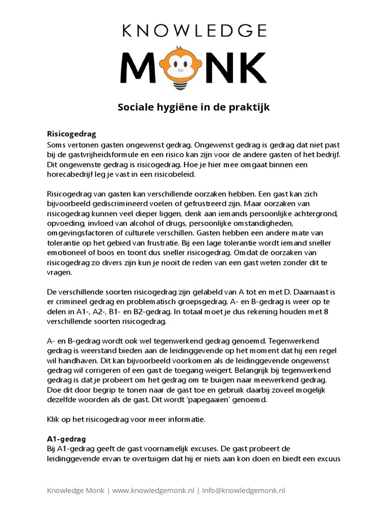 Sociale Hygiene in de Praktijk | PDF