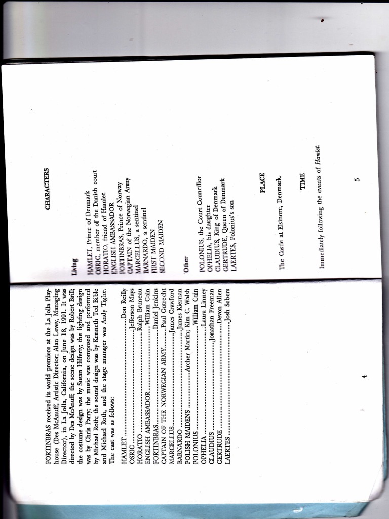 Fortinbras - Lee Blessing | PDF