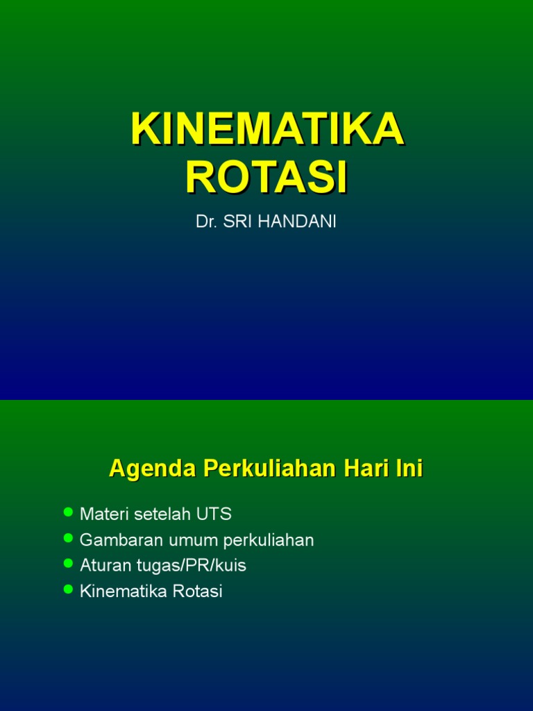 Kinematika Rotasi | Download Free PDF | Rotation Around A Fixed Axis ...