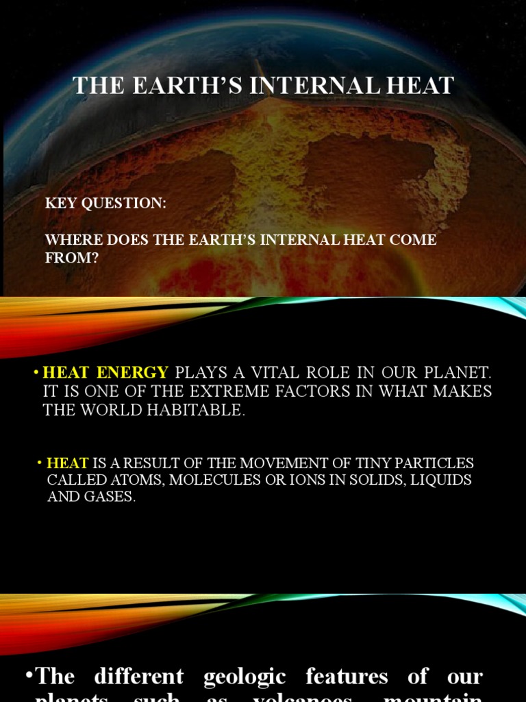 Earth's Internal Heat - Lecture | PDF | Heat Transfer | Earth