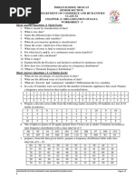 STATISTICS - UNIT - 1 - WORKSHEET Class 11 | PDF | Statistics | Data