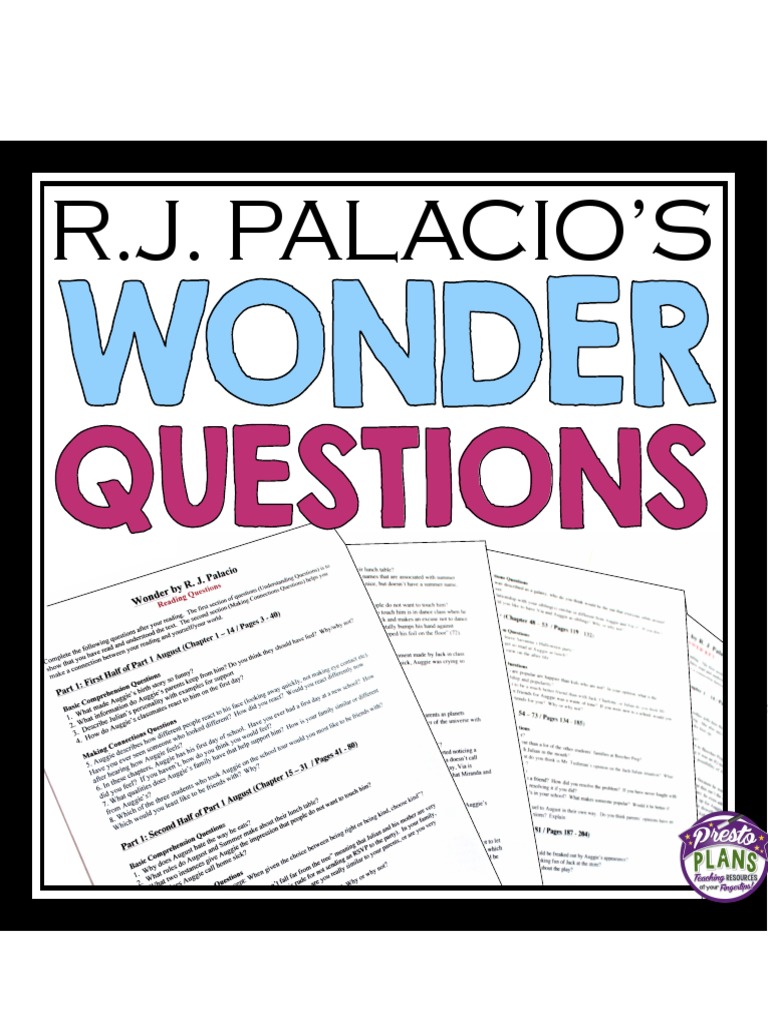 Wonder Questions and Answers | PDF | Self-Improvement