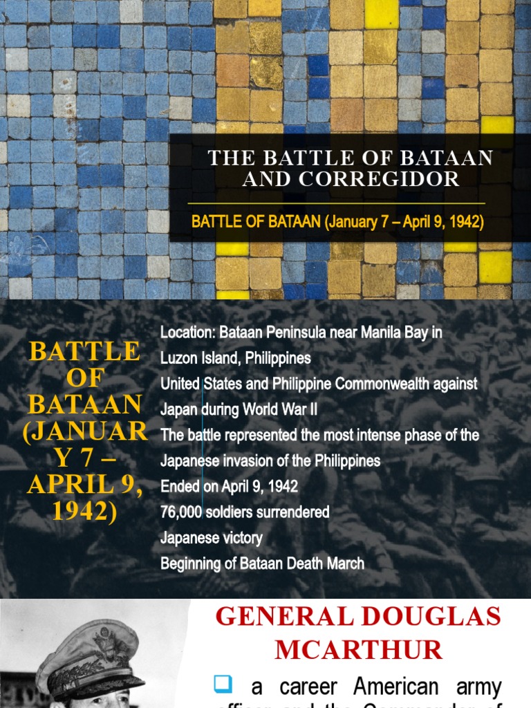 Bataan and Corregidor Battles Overview | PDF | Corregidor | Military Of ...
