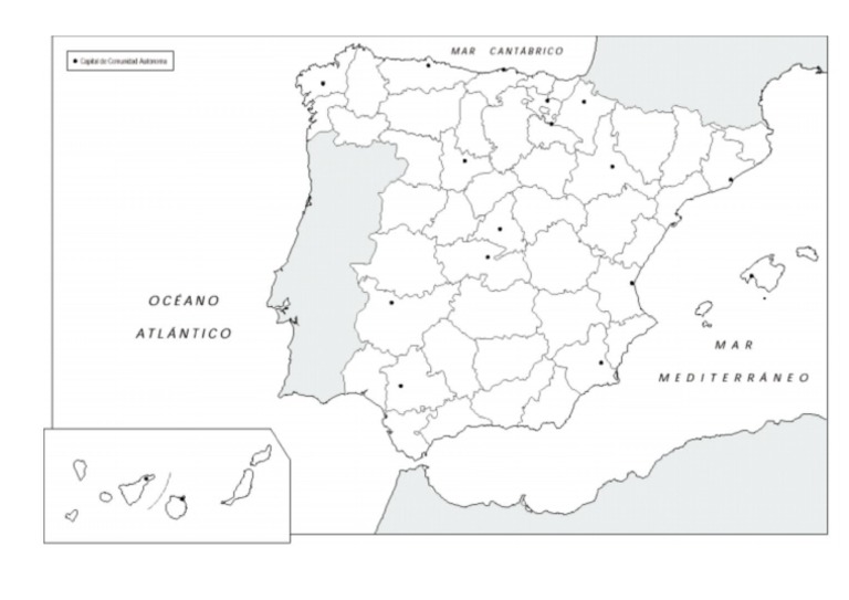 Mapa Politico Mudo Provincias | PDF