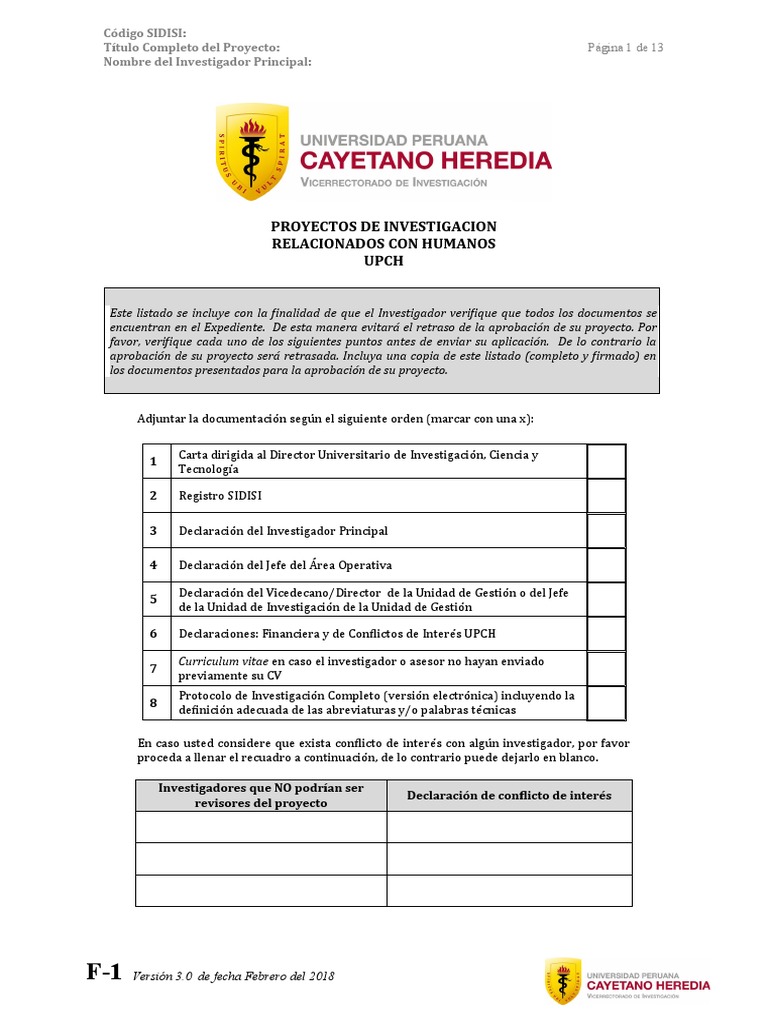 Guía de Documentación para Proyectos UPCH | PDF | Propiedad intelectual ...