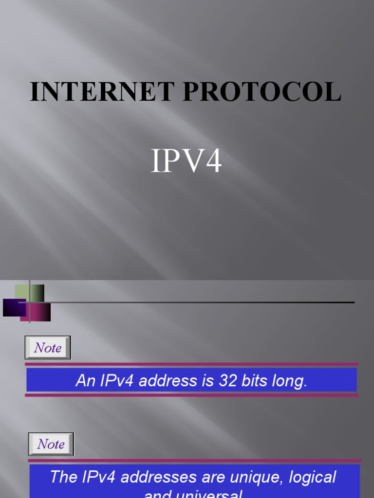 IPV4 Address Fundamentals | PDF | Ip Address | Internet Standards