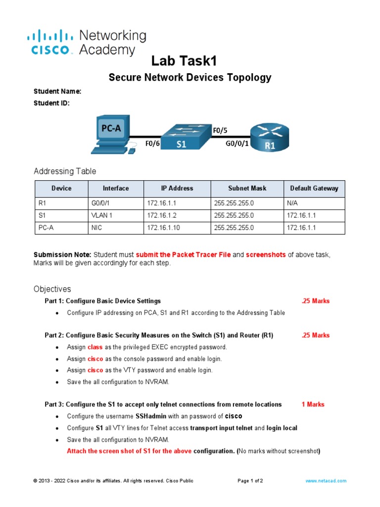 Lab Task1 | PDF | Router (Computing) | Computer Network