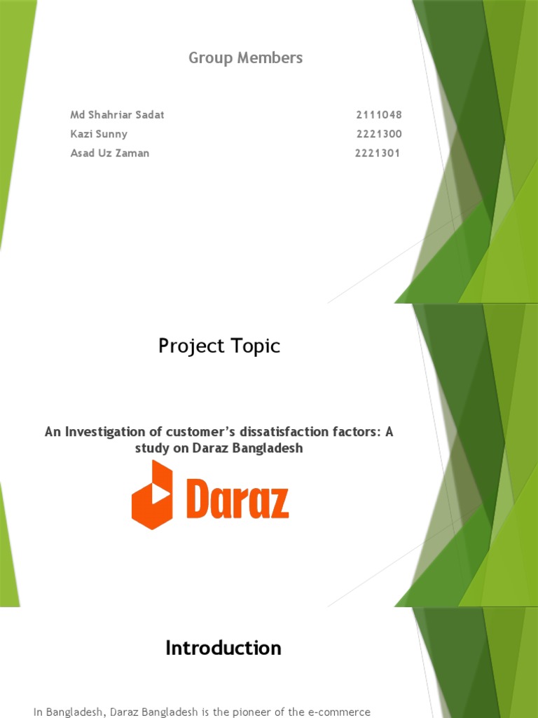 Power Point Slide On Daraz (Revised) | PDF | E Commerce | Online Shopping