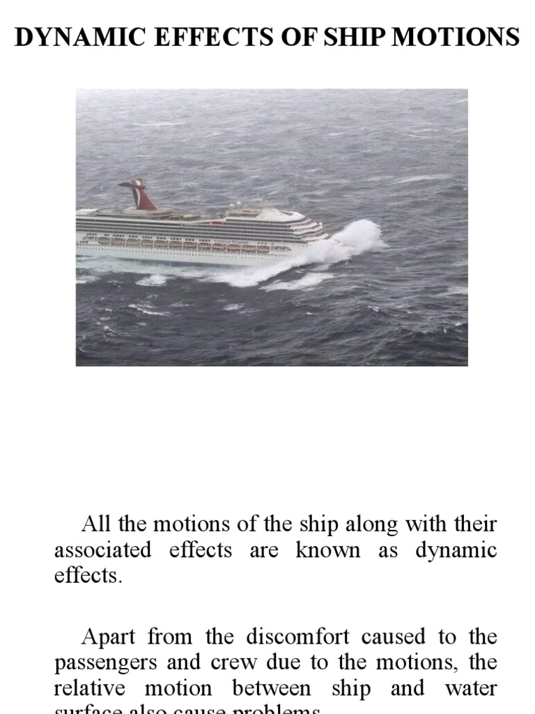 5 - Dynamic Effects of Ship Motions | PDF | Ships | Propeller