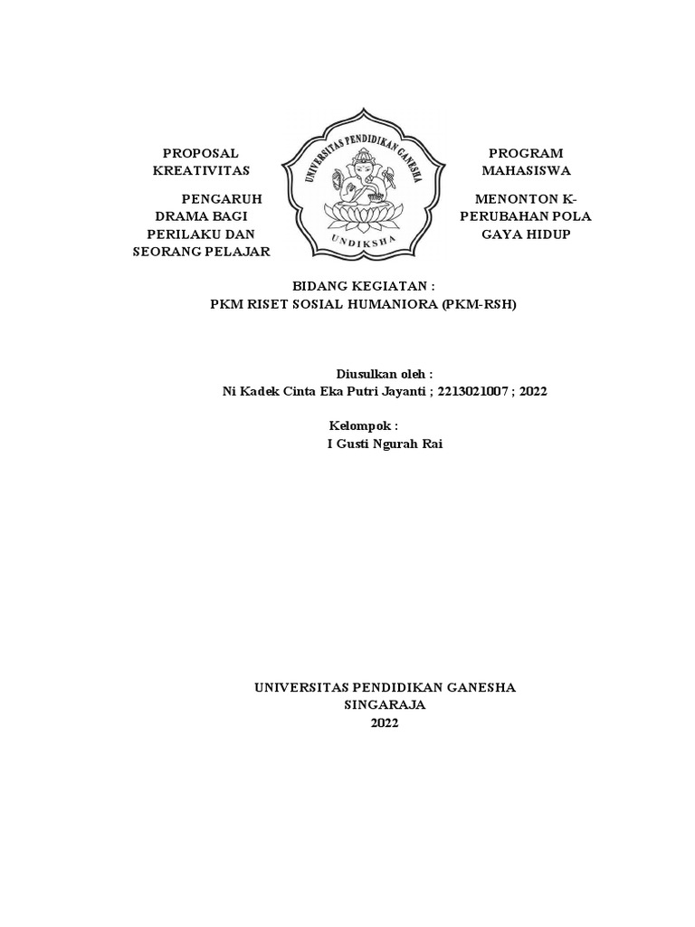 I Gusti Ngurah Rai - 051 - Ni Kadek Cinta Eka Putri Jayanti - Pengaruh Menonton K-Dramaa Newww ...