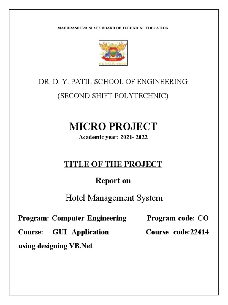 GAD Micro Project | Download Free PDF | Visual Basic .Net | Computing