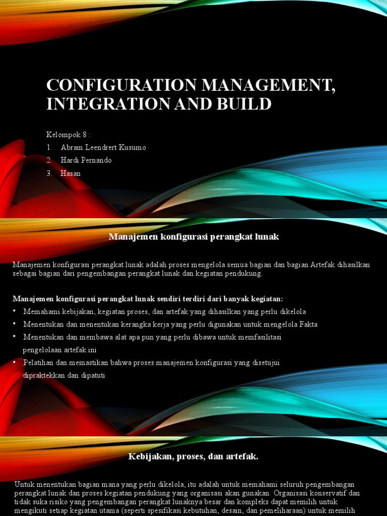 Manajemen Konfigurasi Perangkat Lunak | PDF | Komputer | Teknologi ...