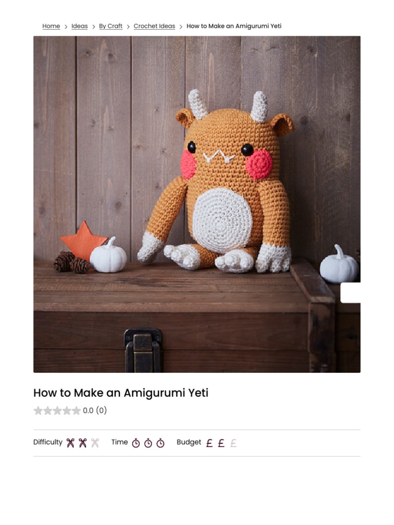 Yeti | PDF | Amigurumi | Textiles