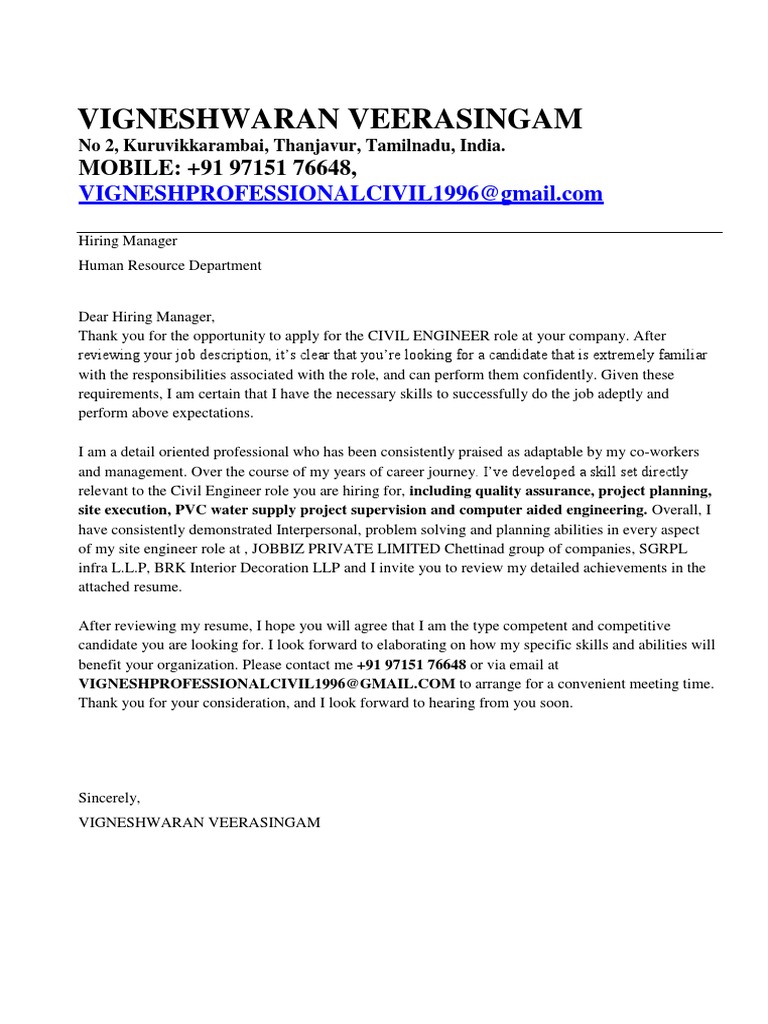 Vignesh Resume With All Documents | PDF | Business