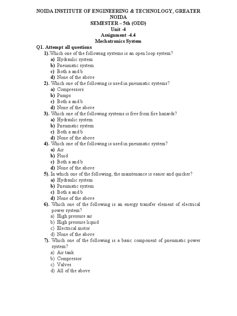 Assignment 4.4 | PDF | Pneumatics | Pump