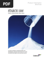 Tech Bulletin - Starch1500 - Properties | PDF | Starch | Tablet (Pharmacy)