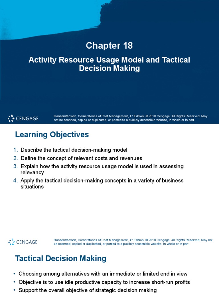Chapter 3 - Tactical Decision Making | PDF