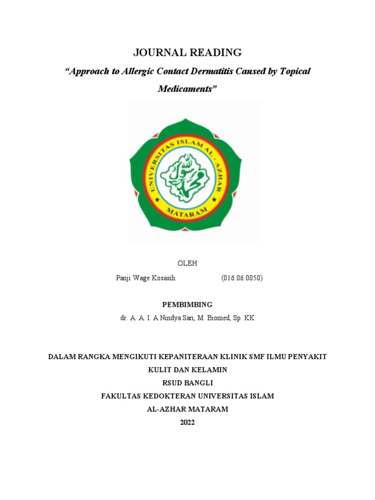 Jurnal Fix | PDF | Allergy | Topical Medication