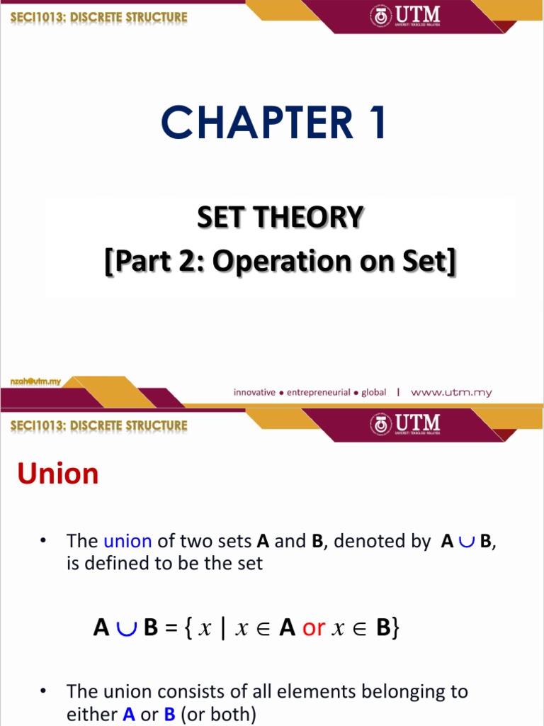 Stud - CH01P2 Set Theory (Operation On Set) - 2021 (s2) | PDF | Set (Mathematics) | Algebra