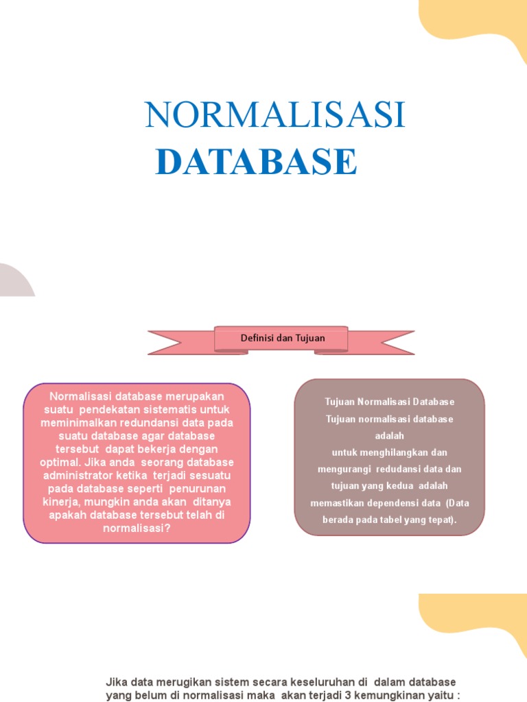 NORMALISASI | PDF